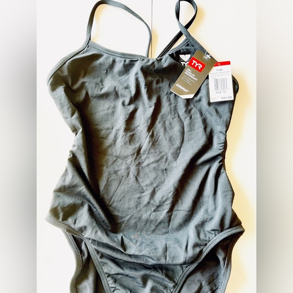 TYR | Swim | Nwt Tyr Black Open Back One Piece Swimsuit | Poshmark